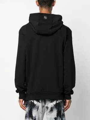 Philipp Plein Gothic Logo-embroidered Hoodie