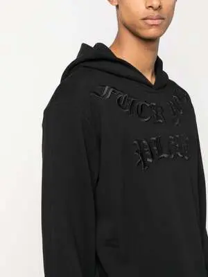 Philipp Plein Gothic Logo-embroidered Hoodie