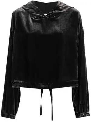 Aspesi Velvet Drawstring Hoodie