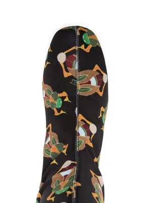 La DoubleJ Edie 40mm Scarab-jacquard Boots