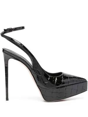 Le Silla Croc Effect Pumps
