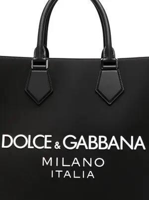 Dolce & Gabbana Logo-embossed Tote Bag - Black