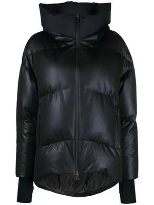 Herno Feather-down Padded Coat With Hood - Blue
