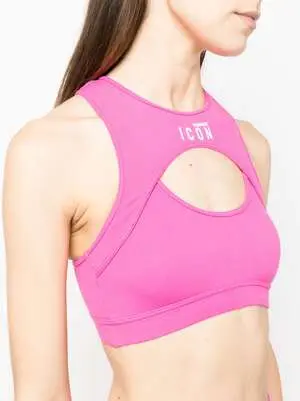 Dsquared2 Icon Cut-out Sports Bra