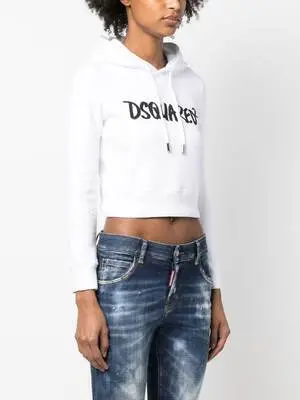 Dsquared2 Logo-print Long-sleeve Hoodie