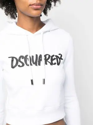 Dsquared2 Logo-print Long-sleeve Hoodie
