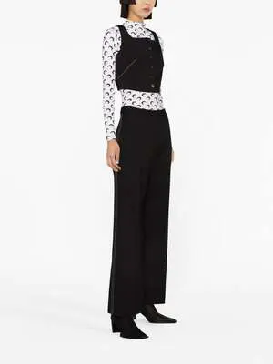 MARINE SERRE Wide-leg Tailored Trousers