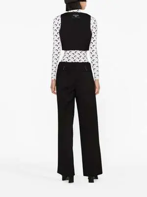 MARINE SERRE Wide-leg Tailored Trousers