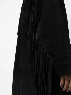 R13 Fringed Suede Coat