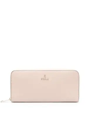 Furla Logo-lettering Leather Wallet - Pink