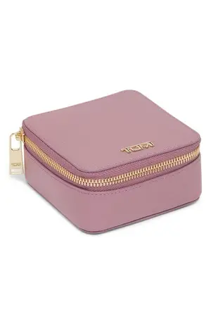 Tumi Leather Jewelry Case Pearl Pink
