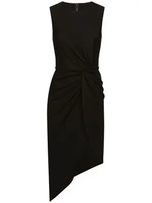 Dolce & Gabbana Draped Sleeveless Midi Dress
