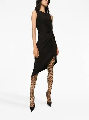 Dolce & Gabbana Draped Sleeveless Midi Dress