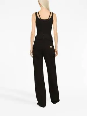 Dolce & Gabbana High-rise Straight-leg Jeans - Black