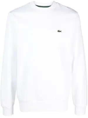 Lacoste Logo-embroidered Sweatshirt - White