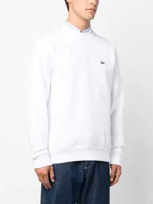 Lacoste Logo-embroidered Sweatshirt - White