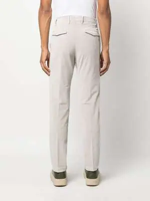 PT TORINO Corduroy Slim-cut Trousers - Grey