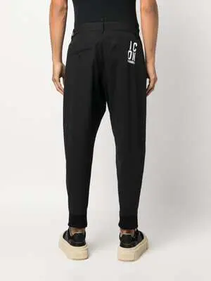 Dsquared2 Icon-print Tapered-leg Trousers