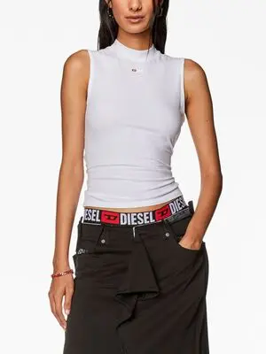 DIESEL T-mokky-sl-microdiv Mock-neck Top