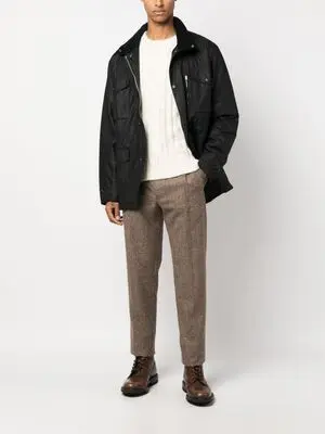 Barbour Sapper Wax-finish Jacket - Black