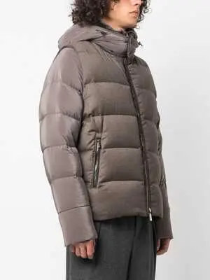 MOORER Padded Down Jacket With Detachable Hood