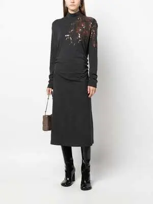 Brunello Cucinelli Sequin-design Midi Dress