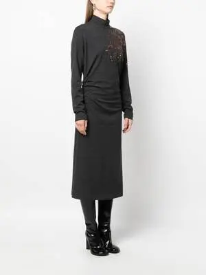 Brunello Cucinelli Sequin-design Midi Dress