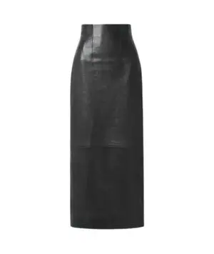 Khaite Loxley Leather Maxi Skirt - Black
