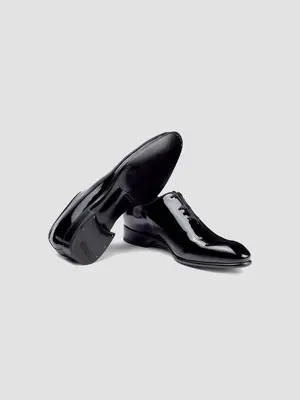Santoni Patent Leather Oxfords