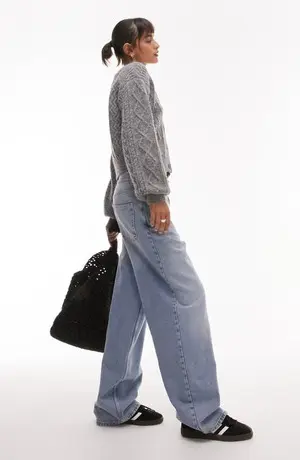 Topshop Cable Stitch Cardigan