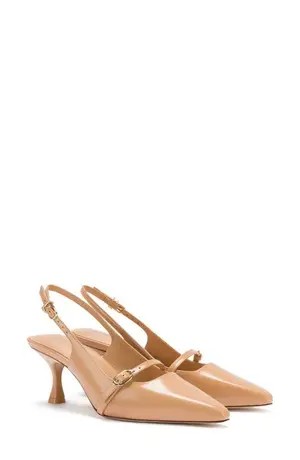 Larroude Larroudé Ines Slingback Pumps Tan