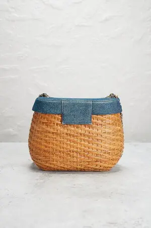 Chanel Vintage Wicker Basket Bag