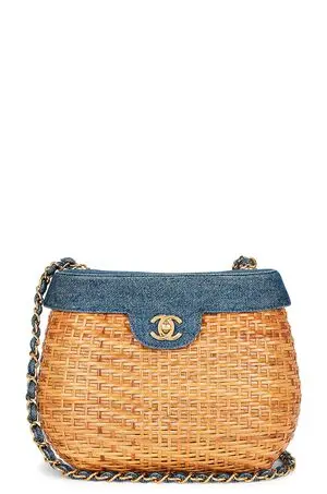 Chanel Vintage Wicker Basket Bag