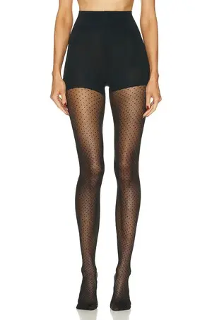 Wolford Control Dots Tights - Black