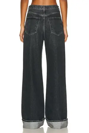 AGOLDE Dame High Rise Wide Leg Jeans - Ditch