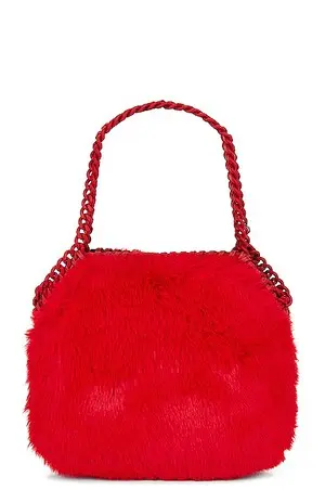 Stella McCartney Falabella Mini Shoulder Bag In Red