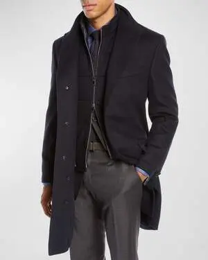 Corneliani Cuffed Coats For Men