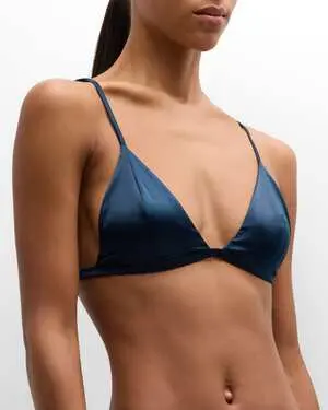 Kiki De Montparnasse Tous Les Jours Soft Wireless Triangle Bra French Navy
