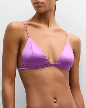 Kiki De Montparnasse Tous Les Jours Soft Wireless Triangle Bra French Violet