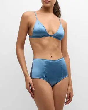 Kiki De Montparnasse Tous Les Jours Soft Wireless Triangle Bra Marine