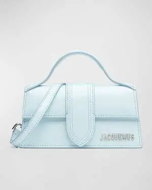 Jacquemus Le Bambino Leather Shoulder Bag Light Blue