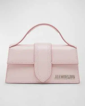 Jacquemus Le Bambino Leather Shoulder Bag Pale Pink