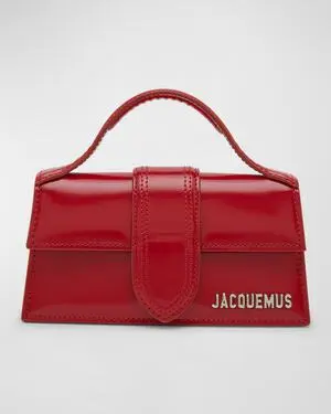 Jacquemus Le Bambino Leather Shoulder Bag Red