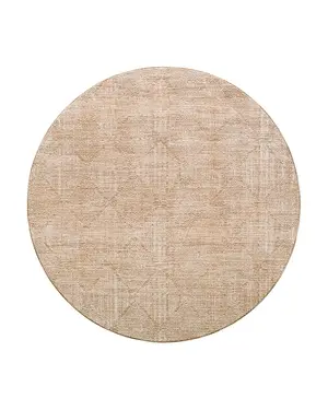 LIVABLISS Masterpiece Mpc-2312 Round Area Rug, 5'3 X 5'3 - Tan/beige