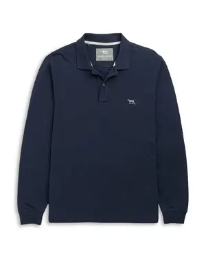 Rodd & Gunn Long Sleeve Sports Fit Gunn Polo - Eclipse