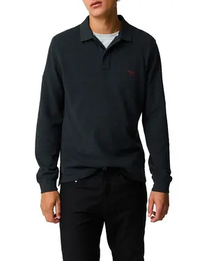 Rodd & Gunn Long Sleeve Sports Fit Gunn Polo - Graphite