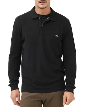 Rodd & Gunn Long Sleeve Sports Fit Gunn Polo Onyx