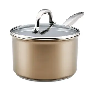ANOLON Ascend 3-quart Covered Saucepan - Brown