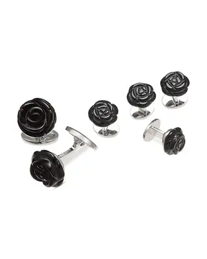 Jan Leslie Stud Cufflinks & Tie Clips