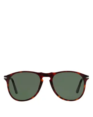Persol 55mm Pilot Sunglasses - Havana/green Solid